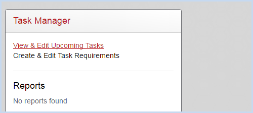 View & Edit Upcoming Tasks